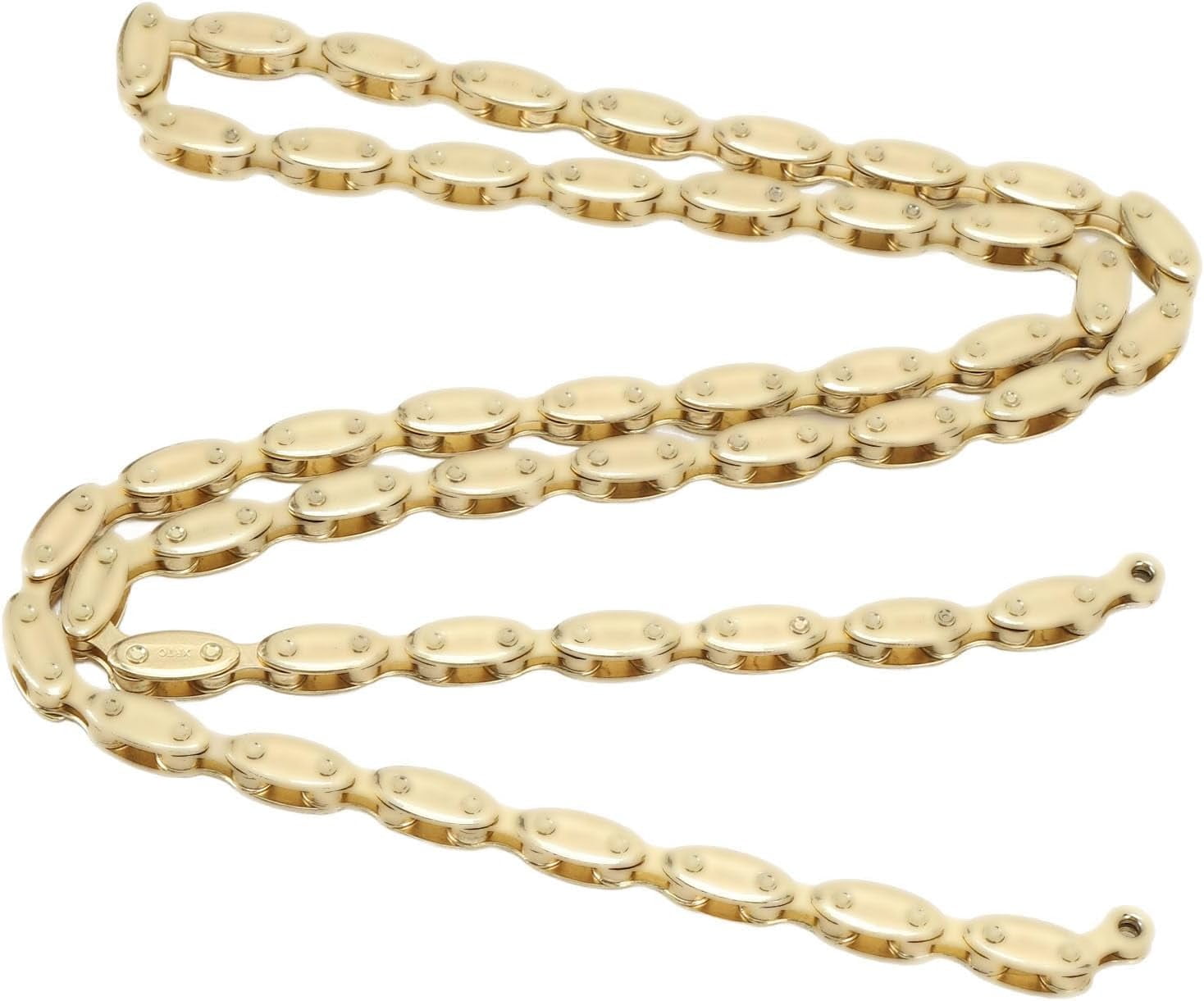 Zkca Chain High Strength Single Speed 100 Link Gold Olive Chain for ...
