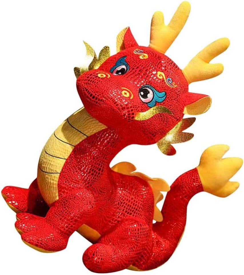 Zkca Chinese Dragon Plush 2024 Year of The Dragon Stuffed Animal Plush ...