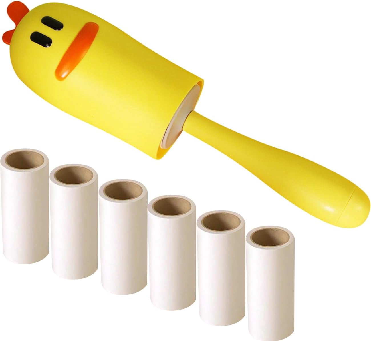 Zkca Duck Shape Lint Roller 420 Sheets(7 Rollers) Mega Value Set Brush ...