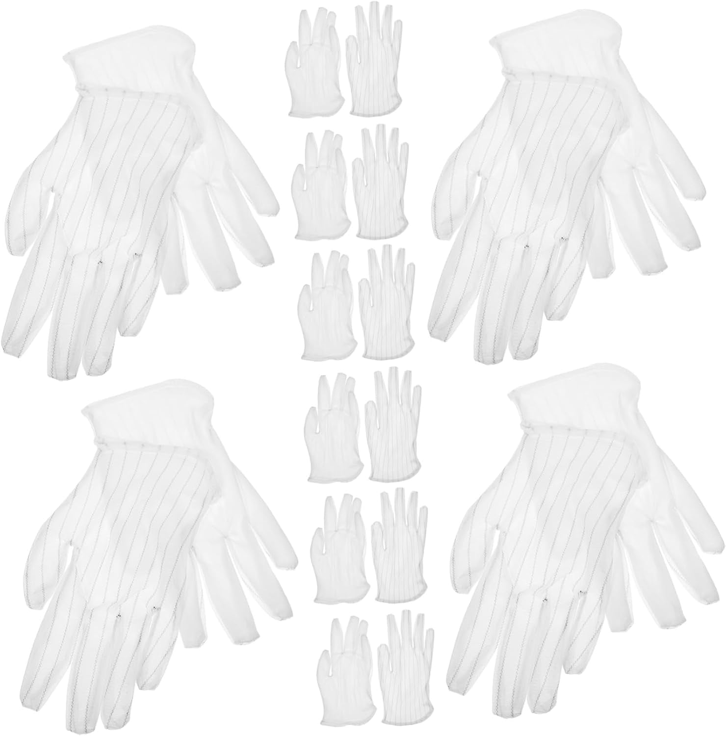 Zkca Etiquette Performance Gloves 10 Pairs Gloves for Jewelry Stores Dust Static Washable for ...