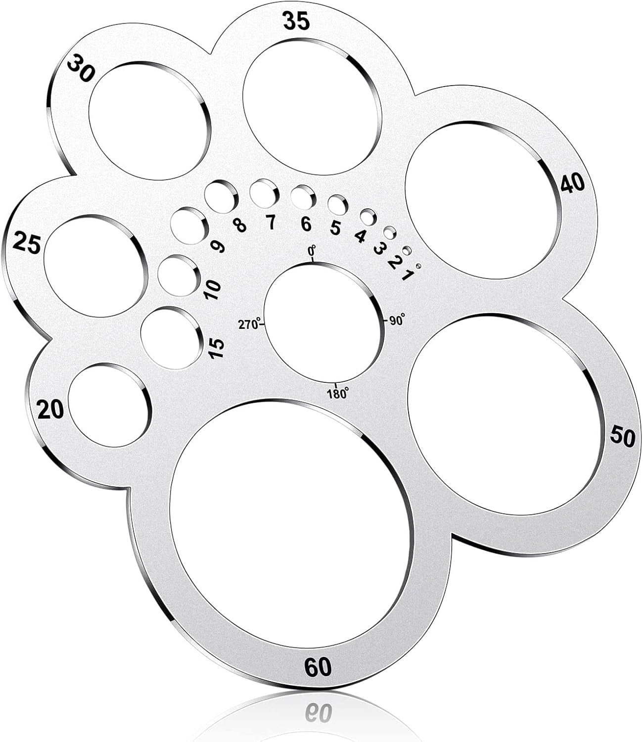 Zkca Leather Corner Punch Set Round Leather Corner Cutting Ruler Metal ...