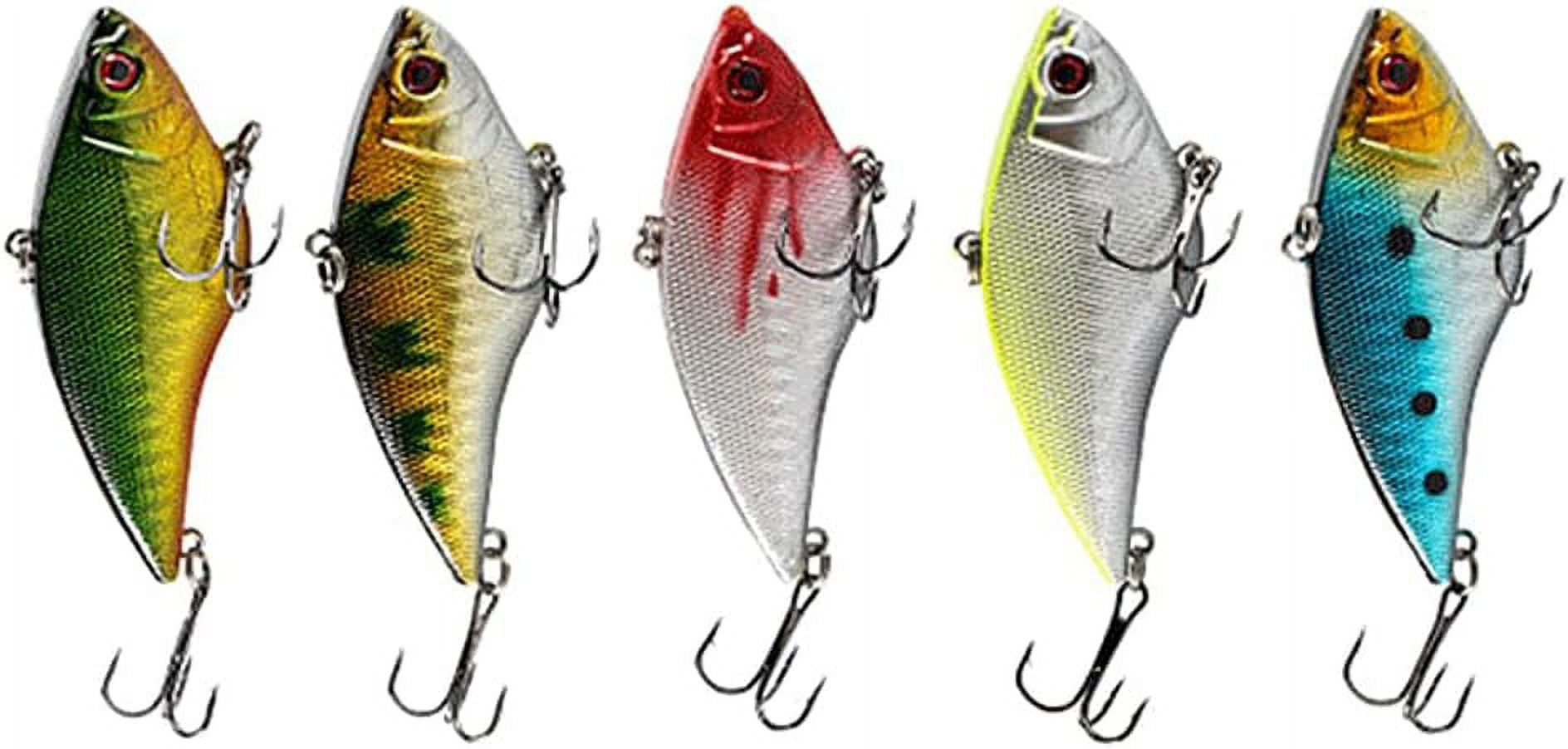 Zkca Lipless Crankbait, Rattle Trap Fishing Lures for Freshwater ...