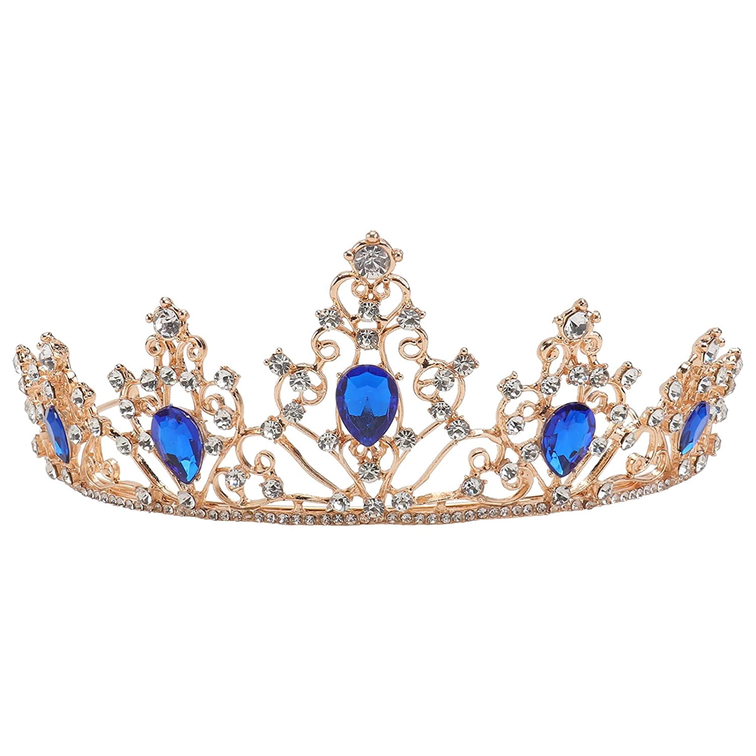 Zkca Rhinestone Queen Crown Crystal Wedding Crown Crystal Queen Crown ...