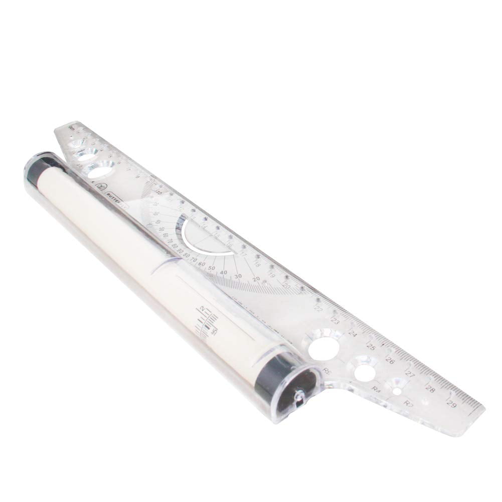 Zkca Rolling Parallel Ruler 12 inch, Balancing Scale Multi-Purpose ...