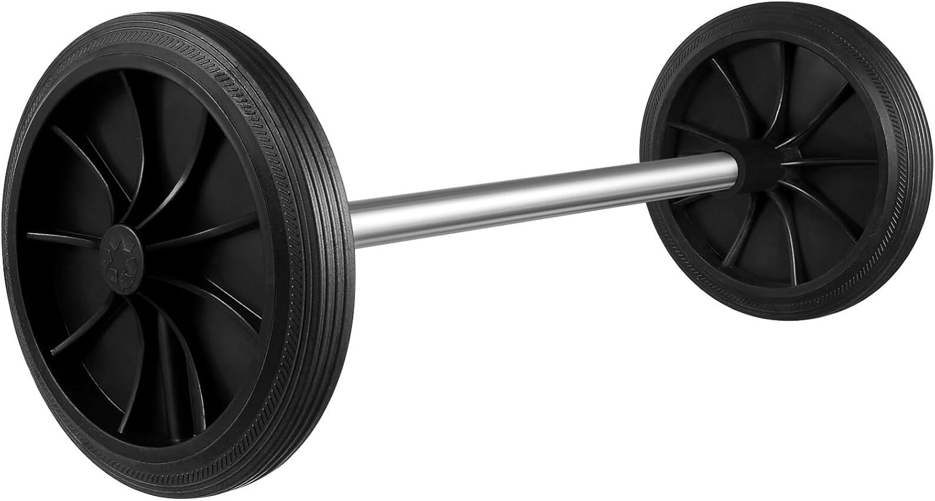 Zkca Transh Can Wheels Replcement Outdoor:1 Set Trash Can Wheels Garbage Bin Wheels with Hollow ...