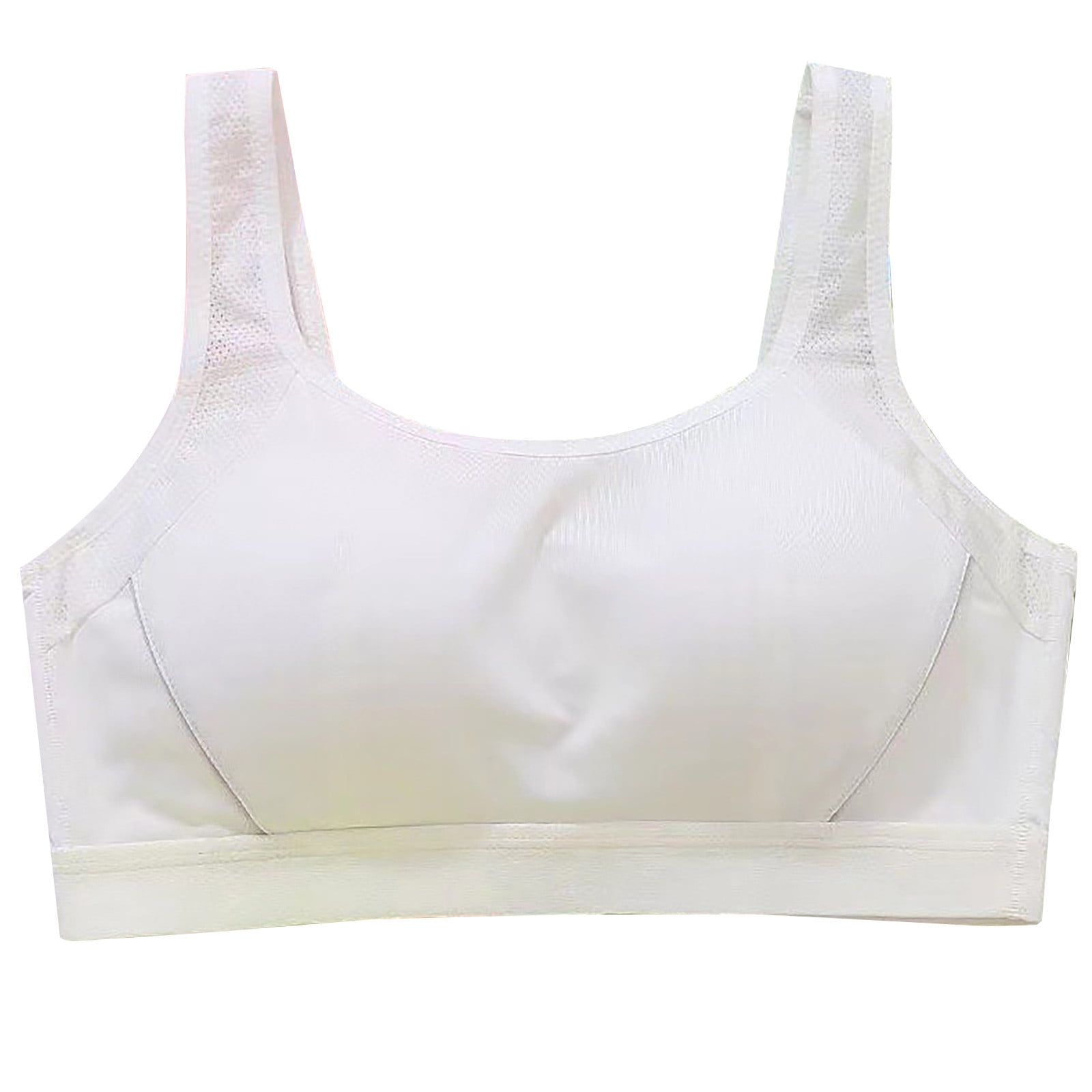 Zkozptok Girls Training Bras Seamless Wide Strap Full Coverage Sports ...