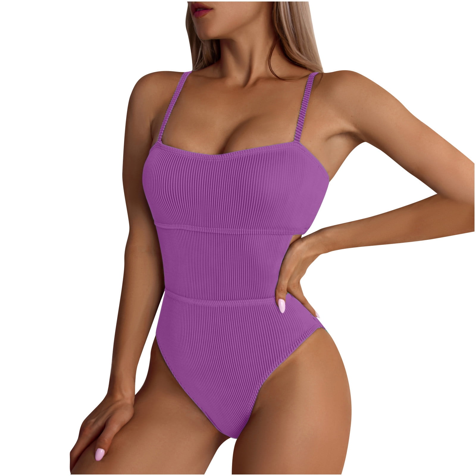 Zkozptok Womens One Piece Swimsuit Athlete Slimming Swimwear Strap