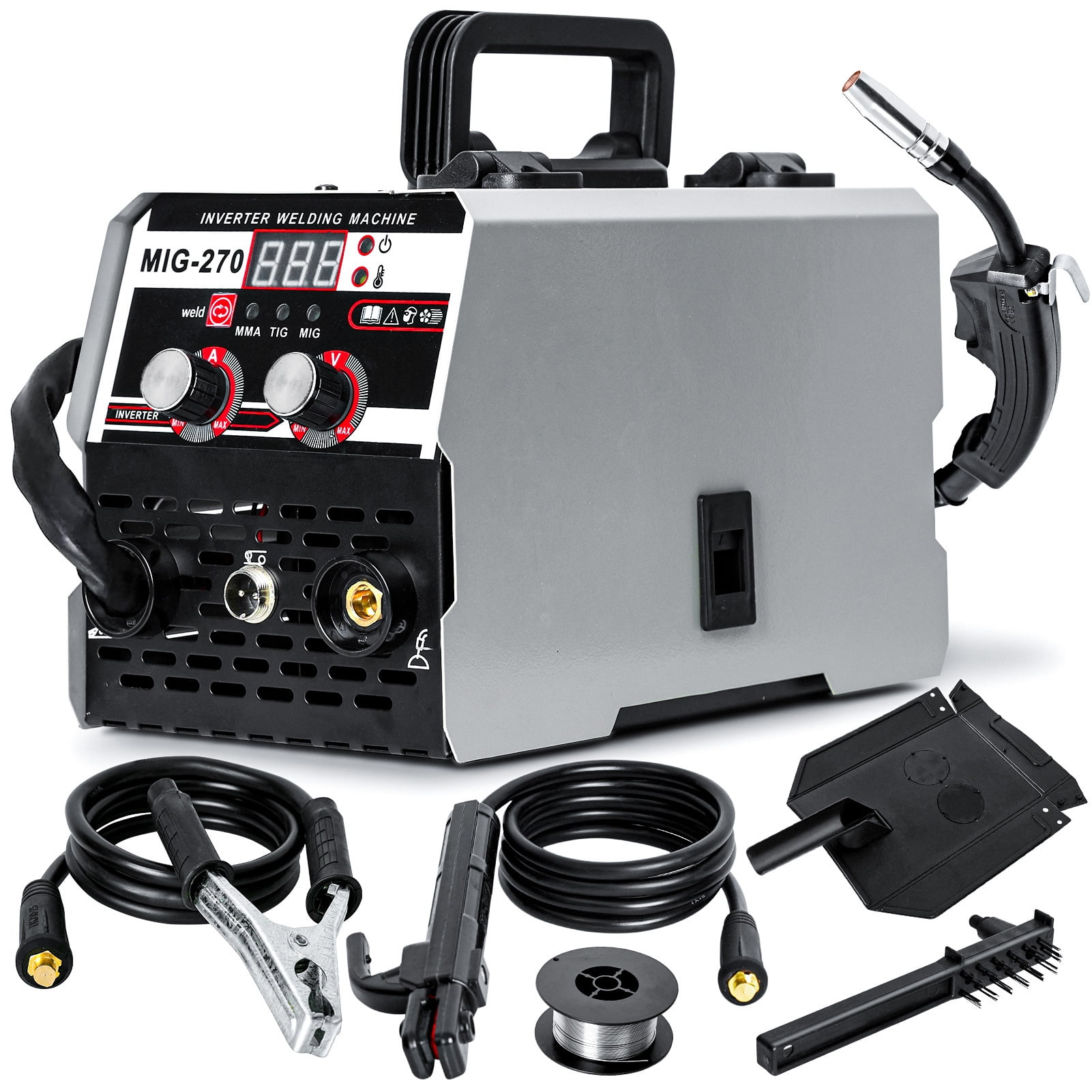 Zksm 3 in 1 MIG Welder Inverter, LED Digital Display MIG Welder, TIG ...