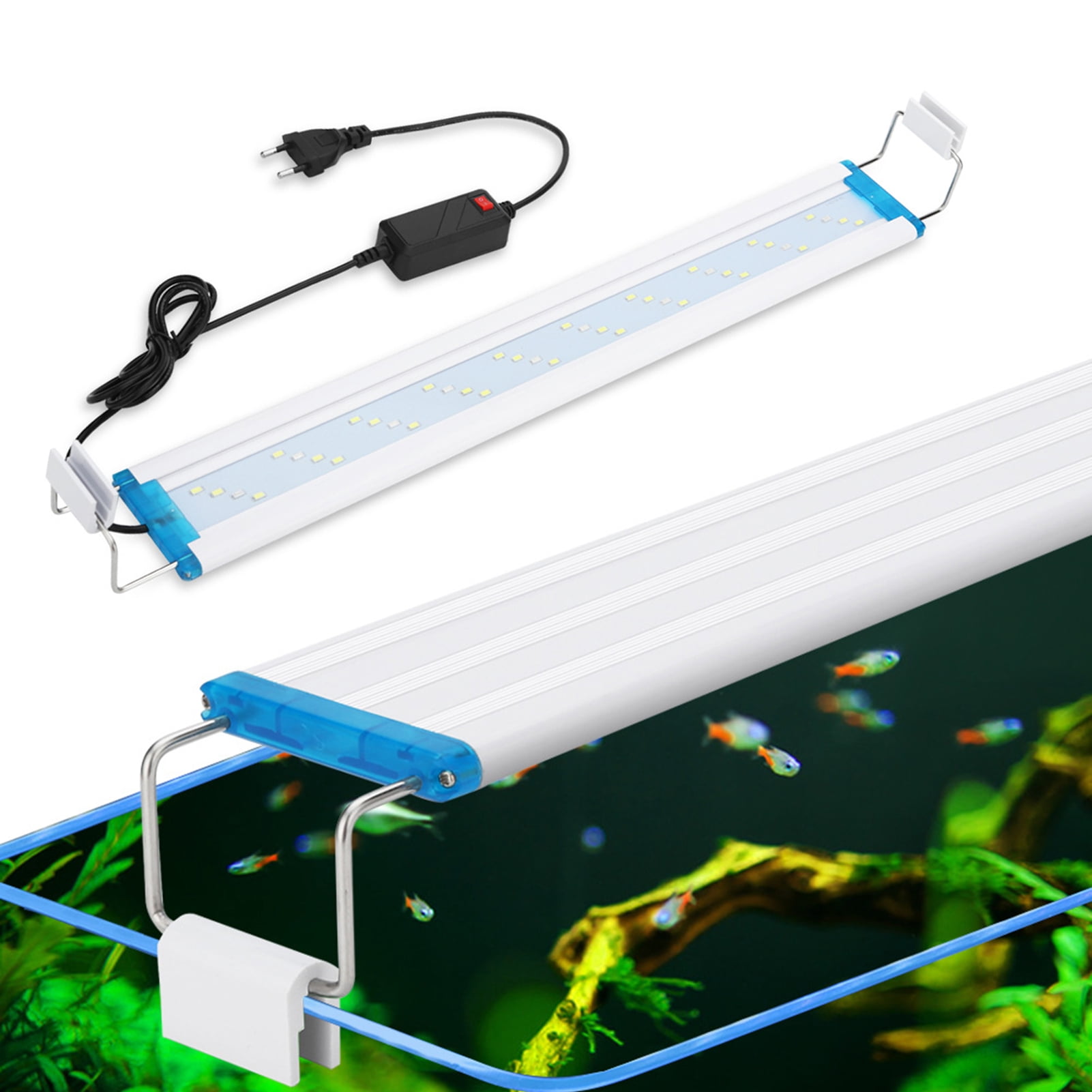 Zksm Adjustable Aquarium Clip LED Light - Freshwater Fish Tank Plant ...