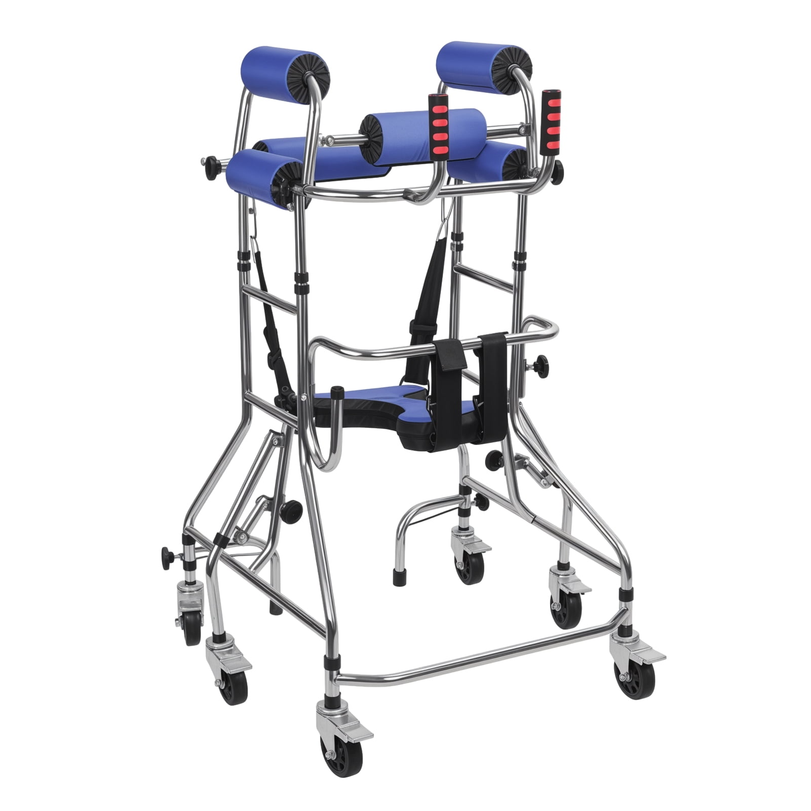 Zksm Adult Standing Walker for Seniors, Height Adjustable Hemiplegia ...