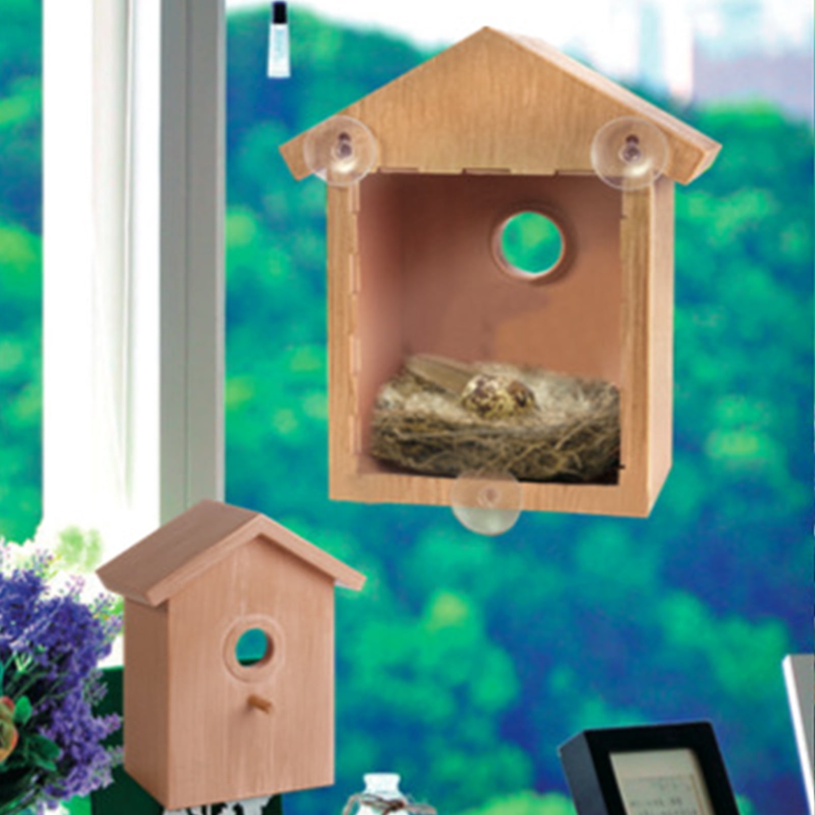 Zksm Bird House Bird Nest - Protective Wall Mount Hanging - Pet House ...