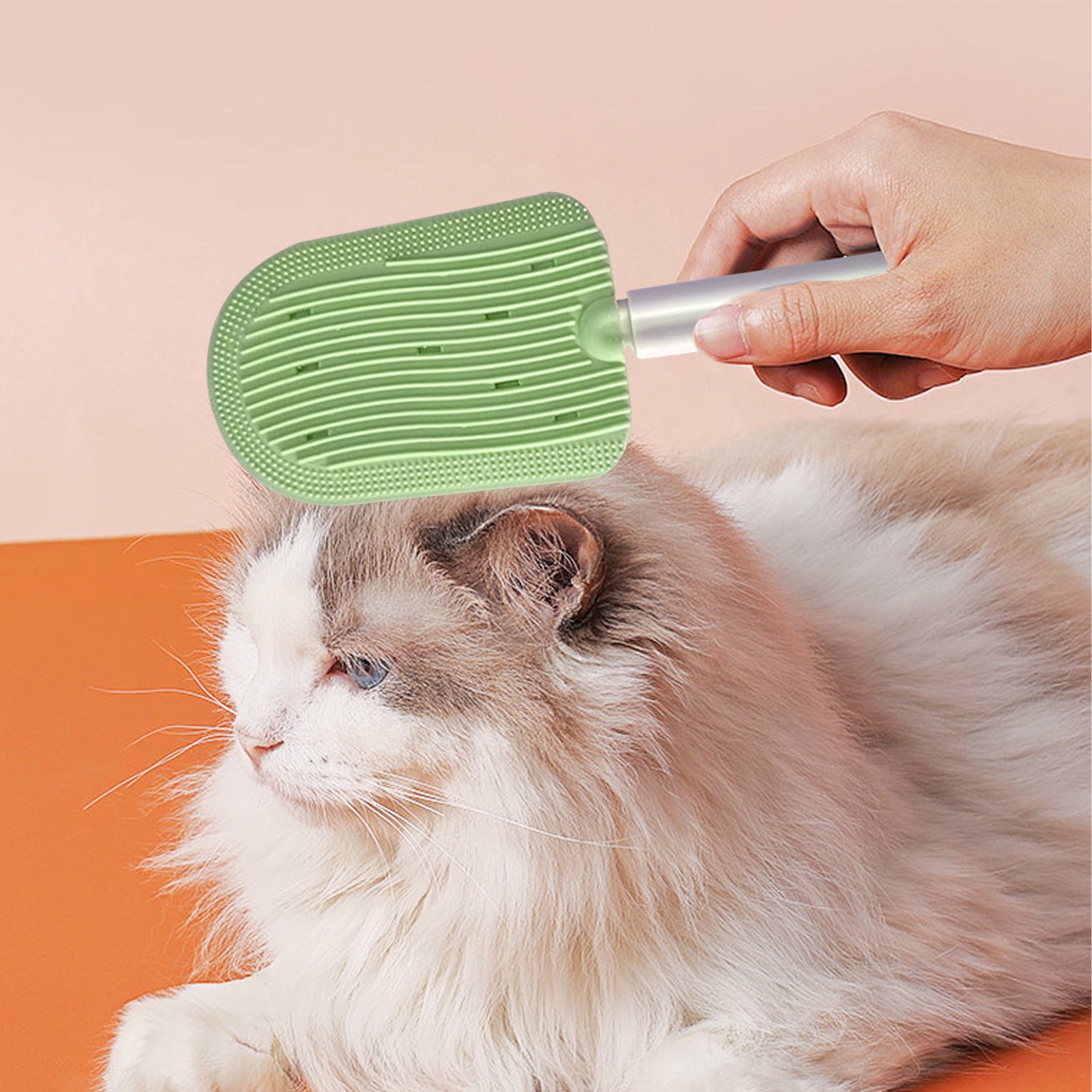 Zksm Cat Tongue Comb - Cartoon Ice Cream Cat Tongue Brush, Pet Grooming ...