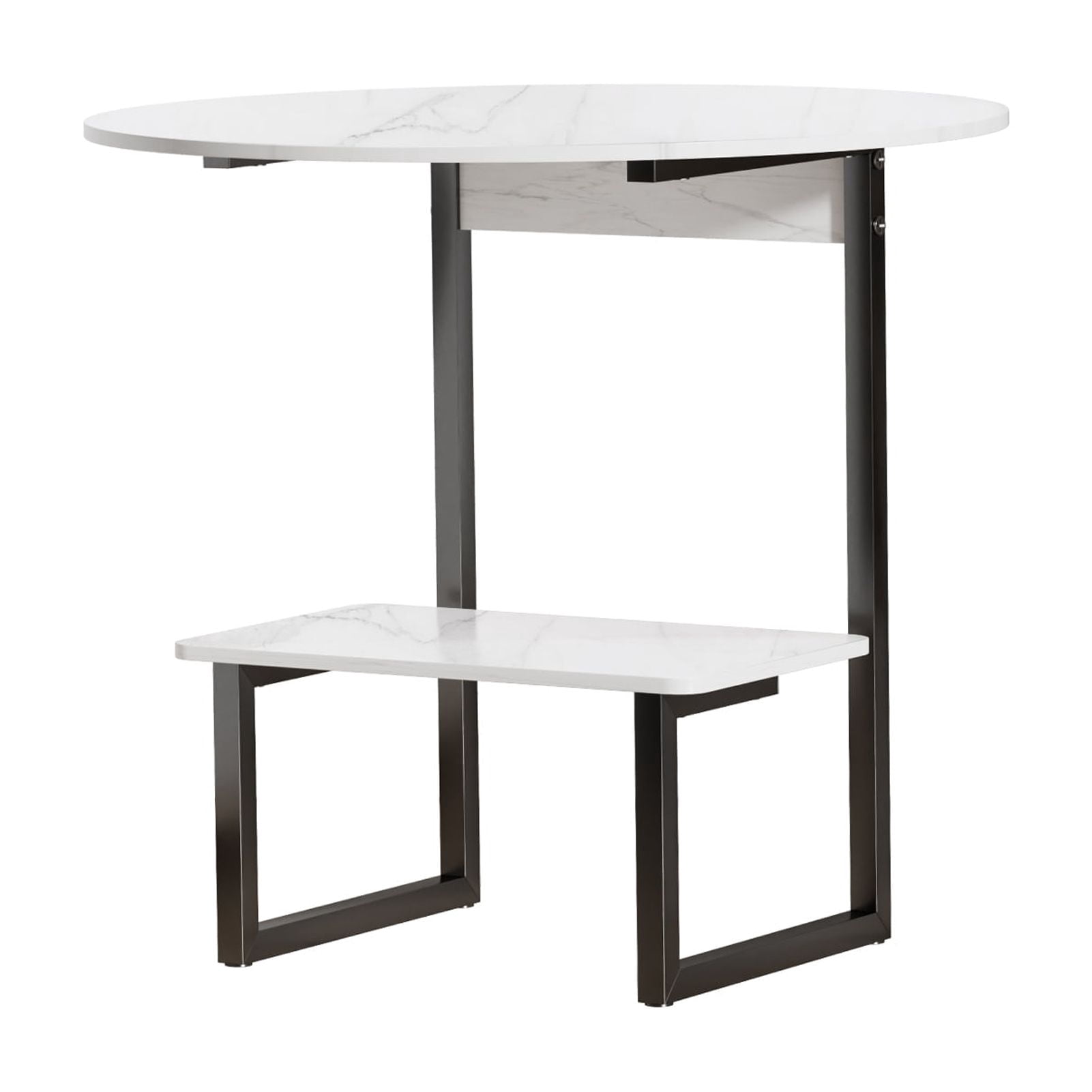 Zksm Coffee Table, C Table End Table, Round Rectangle Couch Table with ...