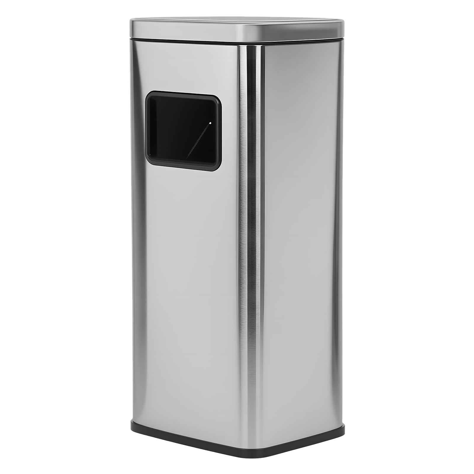 Zksm Commercial Trash Can, Stainless Steel Indoor Outdoor Trash Can ...