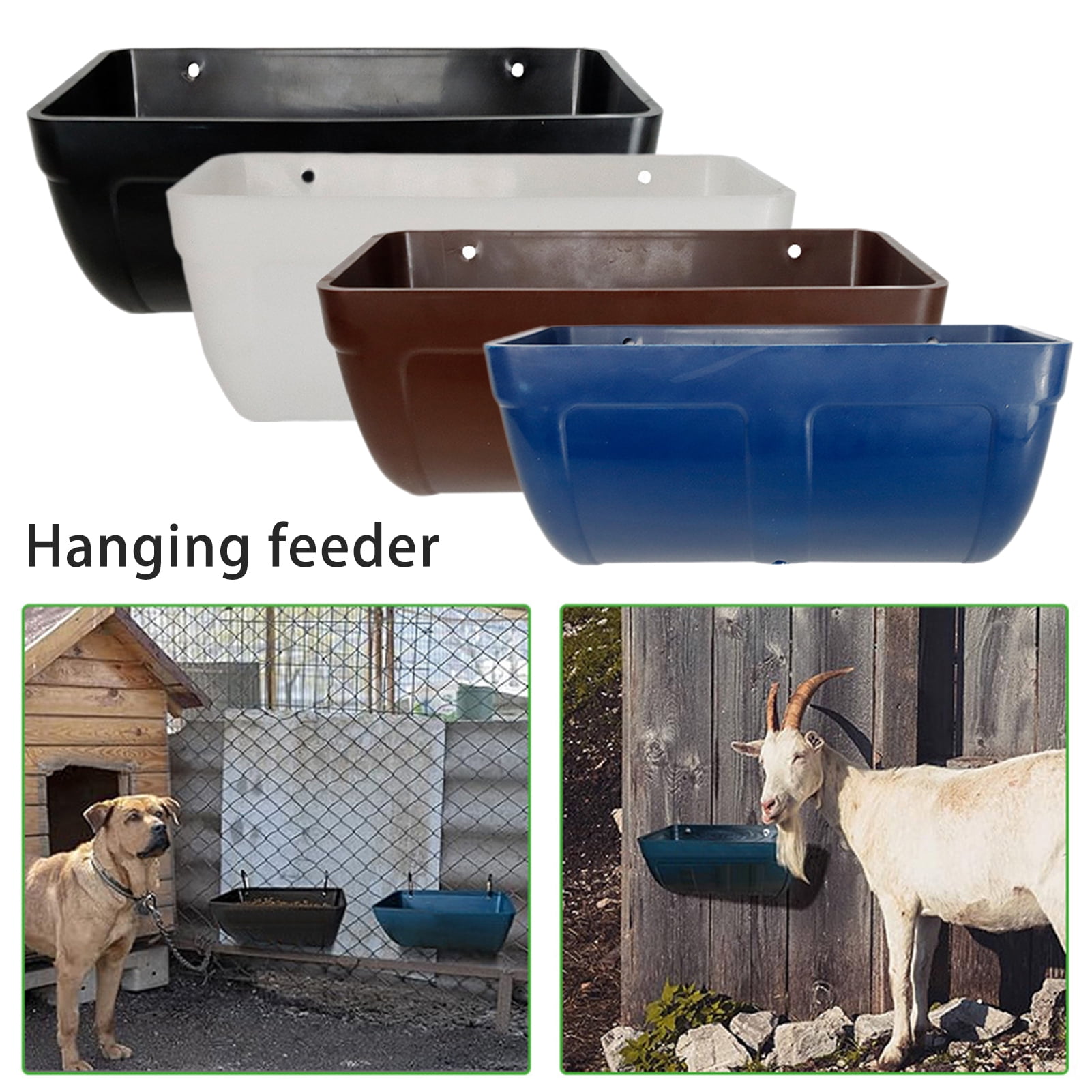 Zksm Durable Poultry Feeder - Hanging Poultry Feeding Container - Duck ...