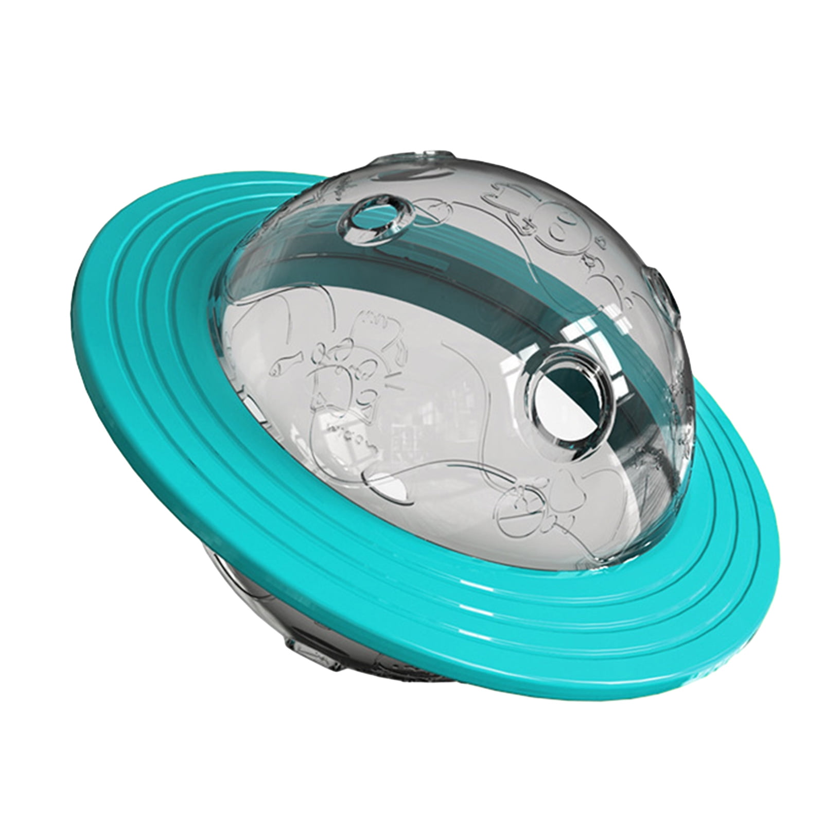 Zksm Easy-to-Clean Dog Leakage Ball - Flying Saucer Shape - Removable ...