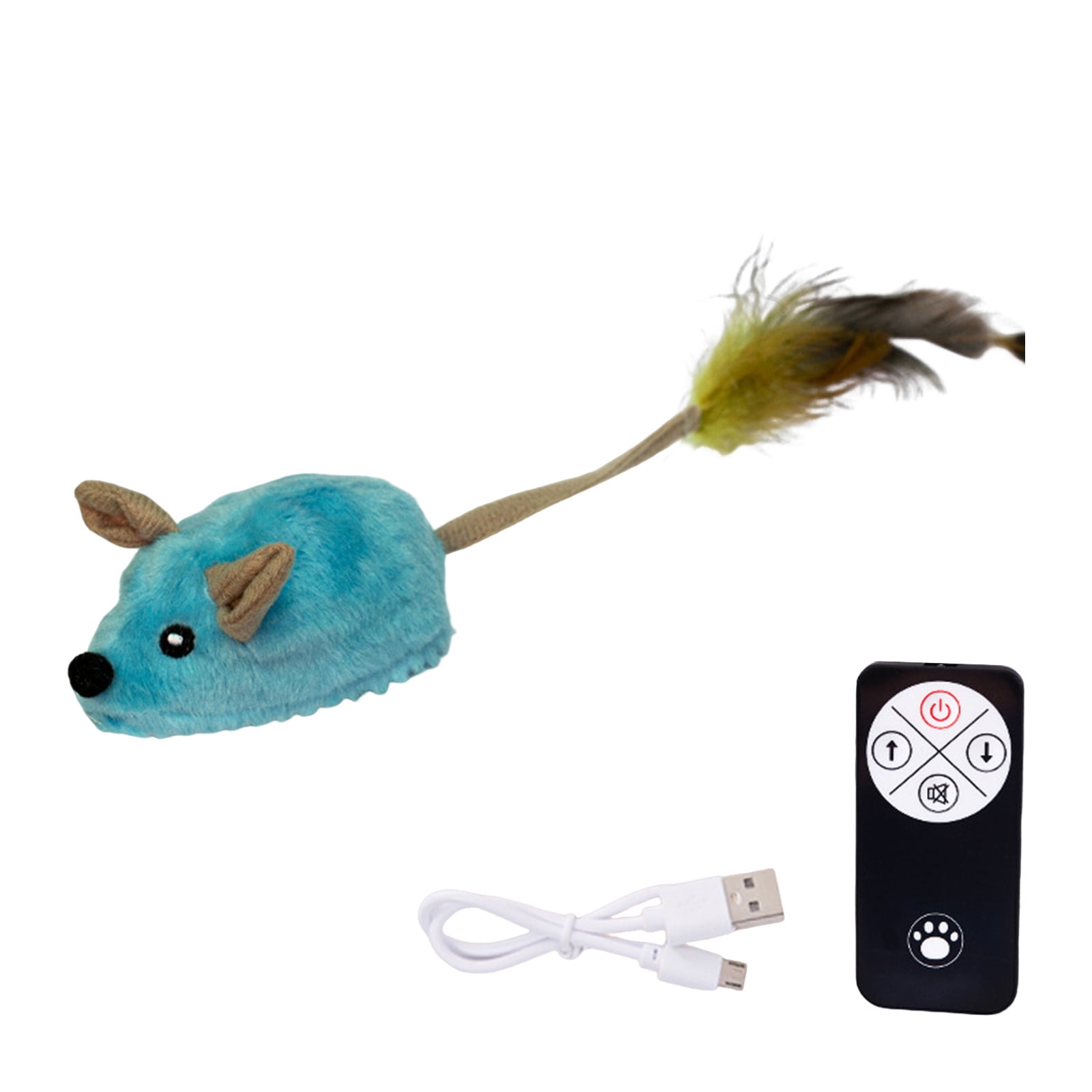 Zksm Interactive Mouse Moving Cat Toy - Rechargeable Automatic Moving ...