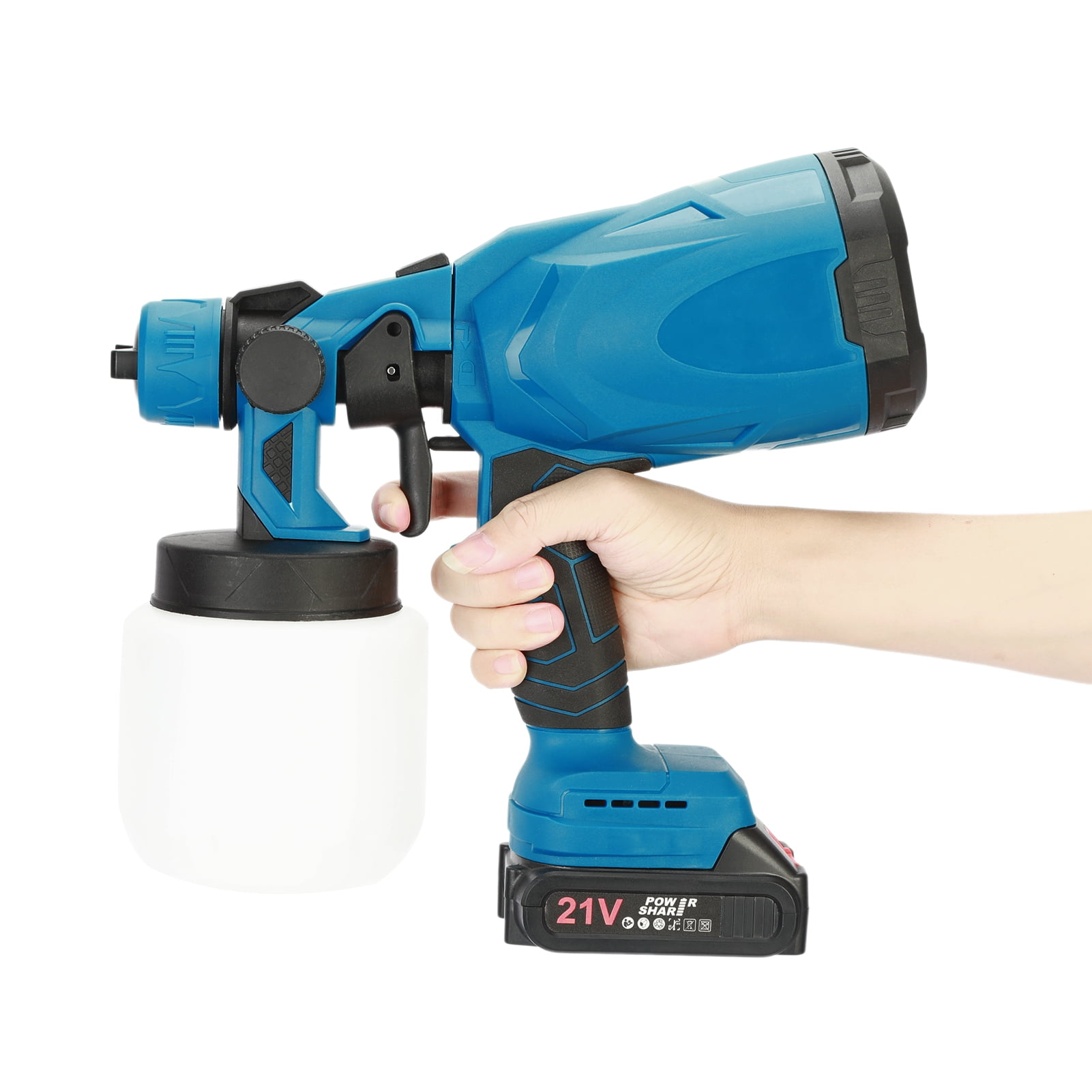 Zksm Paint Sprayer, 600W HVLP Electric Spray Paint Gun, with 3 Patterns ...