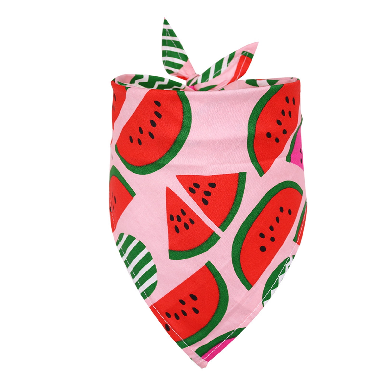 Zksm Pet Bib - Fruit Pattern Super Absorbent Cotton Dog Bib for Dining ...