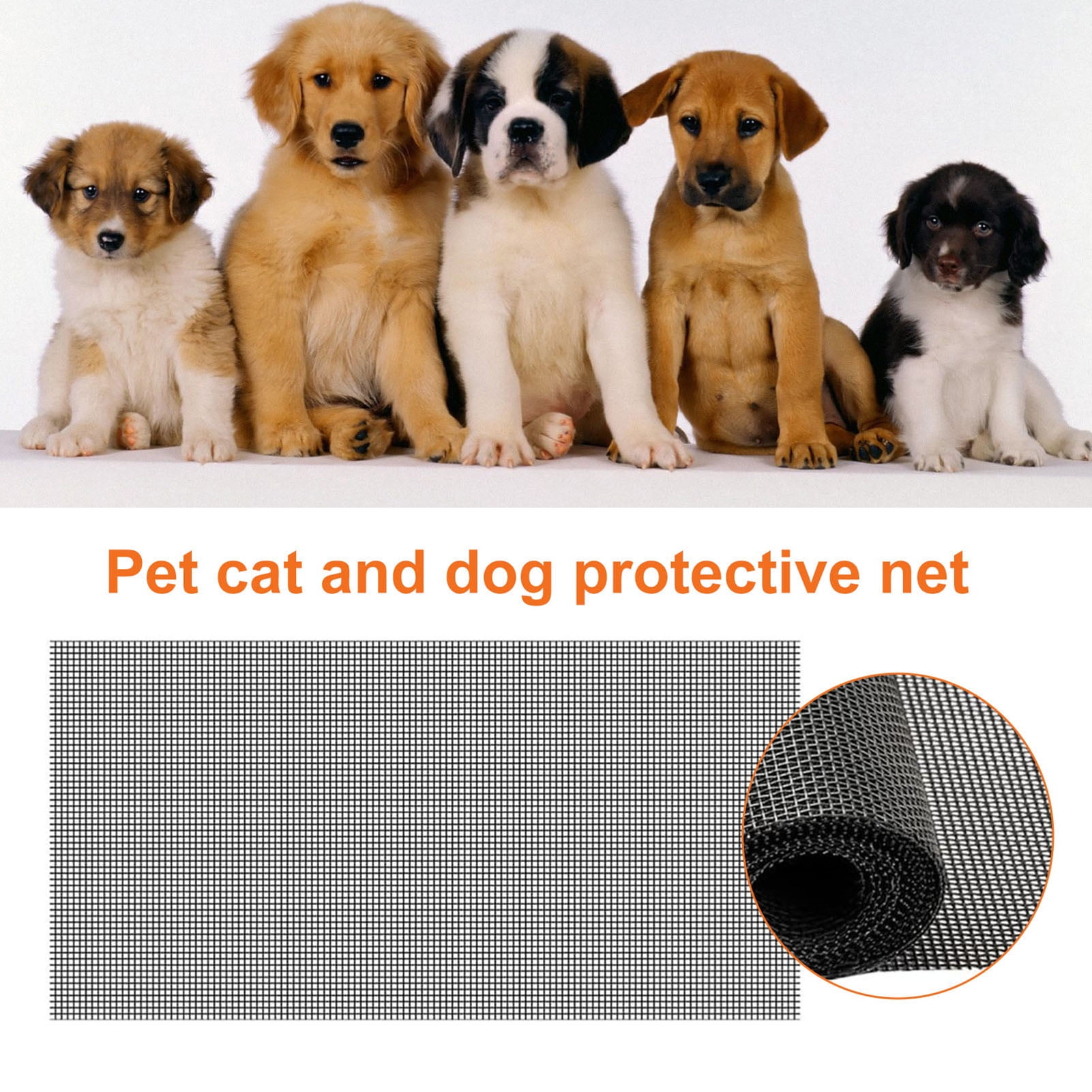 Zksm Pet Proof Window Screen - Thicken Pet Screen Mesh, Pet Screen ...