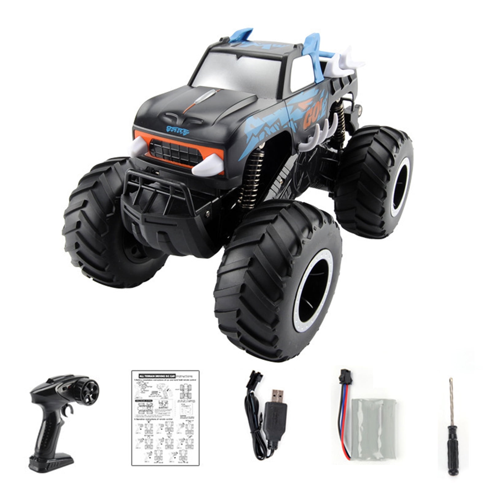 Zksm RC Car All Terrain 4WD Remote Control Car 2.4Ghz Waterproof Off ...