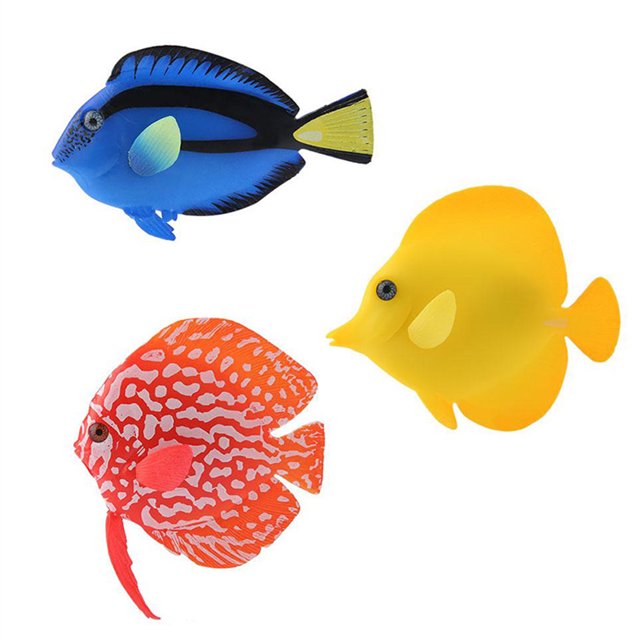 Zksm Simulation Fish - Floating Faux Clownfish - Fish Tank Decor ...