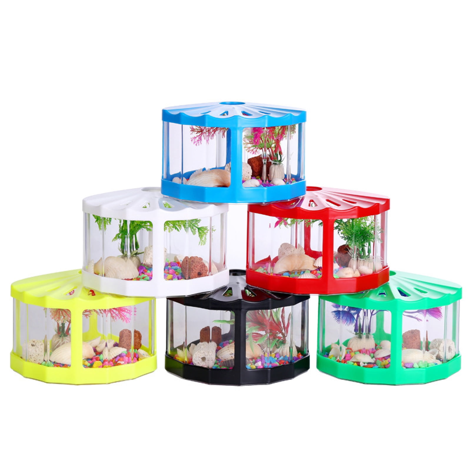 Zksm Stackable Small Fish Tank - Broken-proof Smell-less - Small ...