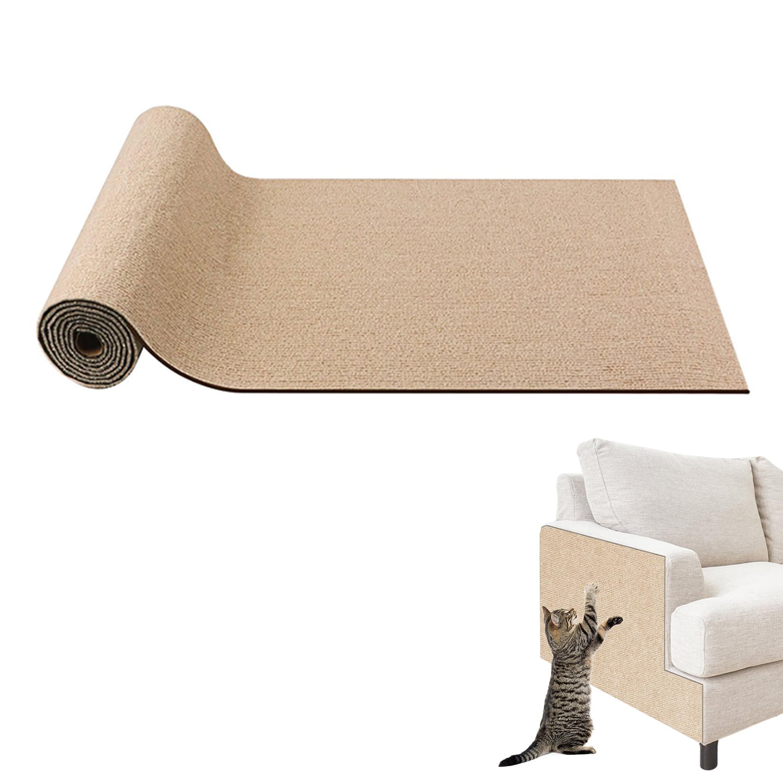 Zksm Trimmable Cat Scratcher Mat Self-Adhesive – Cat Scratching Pad ...