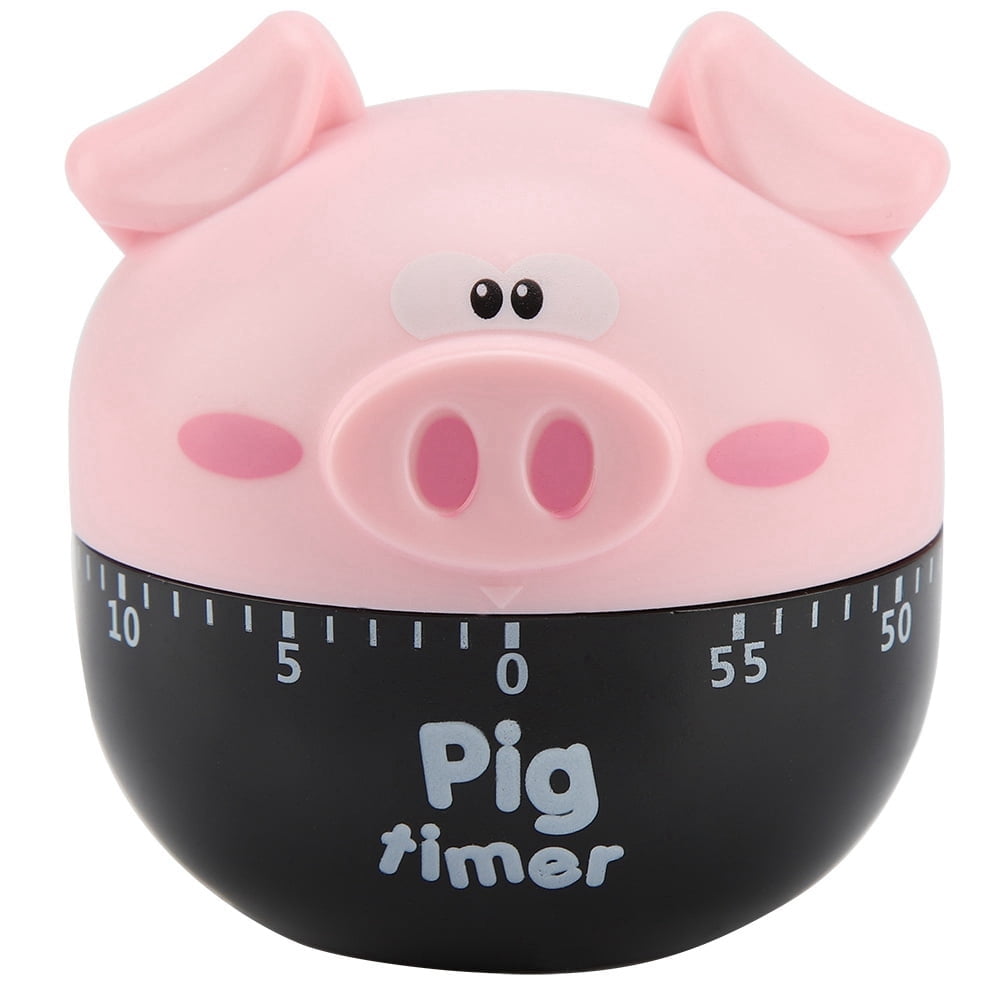 Zkysteio Countdown Timer - Cute Cartoon Pig Kitchen Timer Mechanical ...