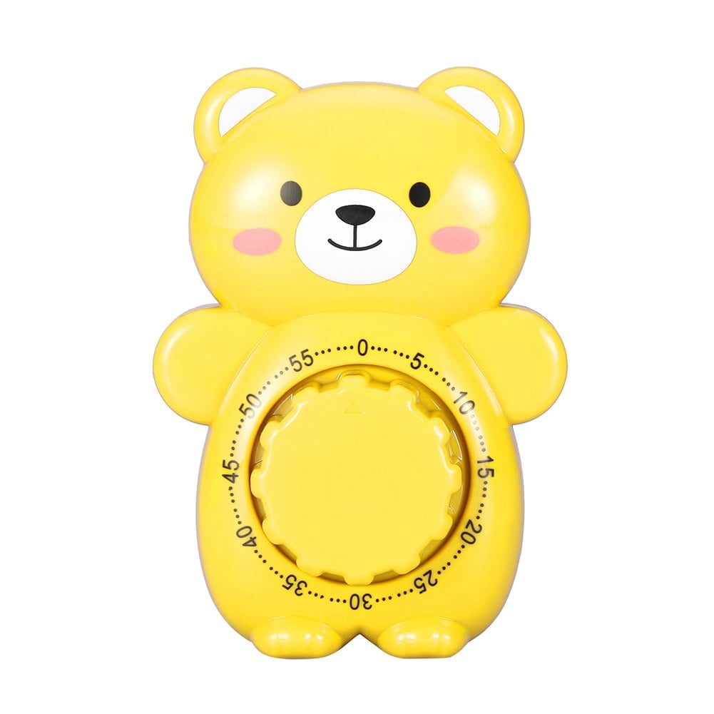 Zkysteio Kitchen Timer, Mechanical Cooking Timer Cartoon Bear Shape ...