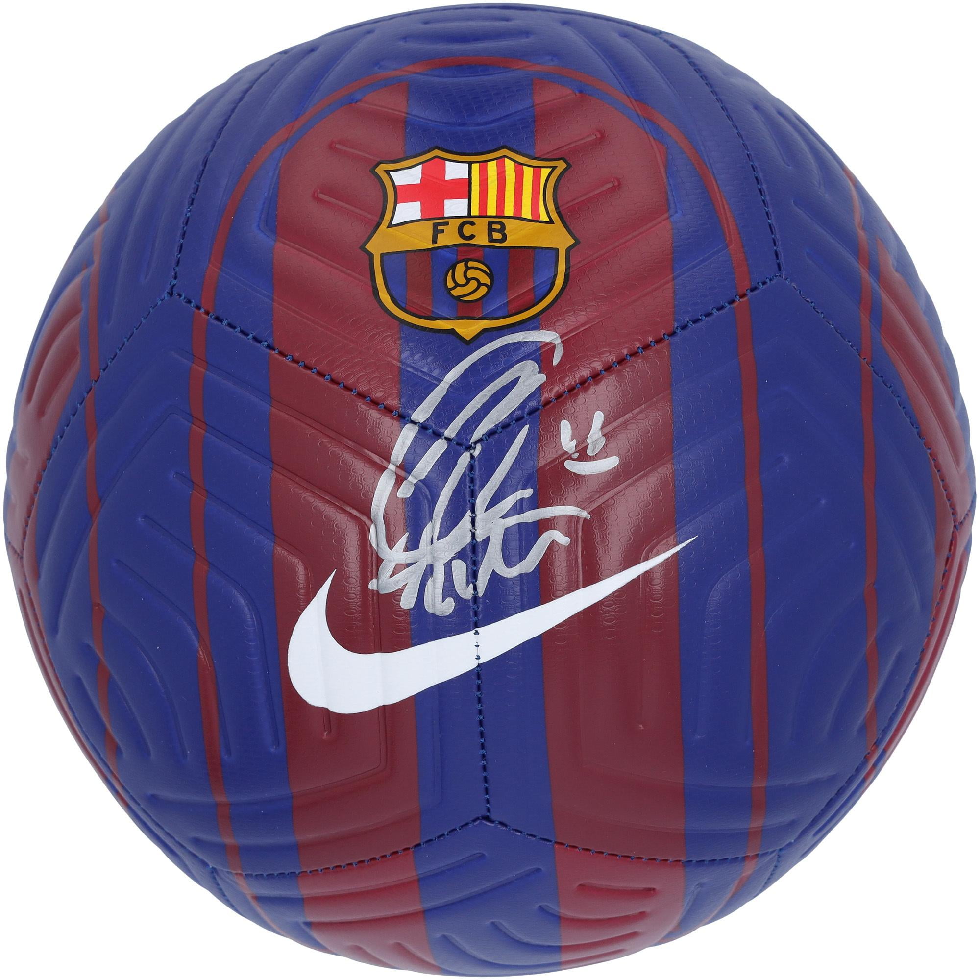 Zlatan Ibrahimovic FC Barcelona Autographed Home Kit Soccer Ball ...