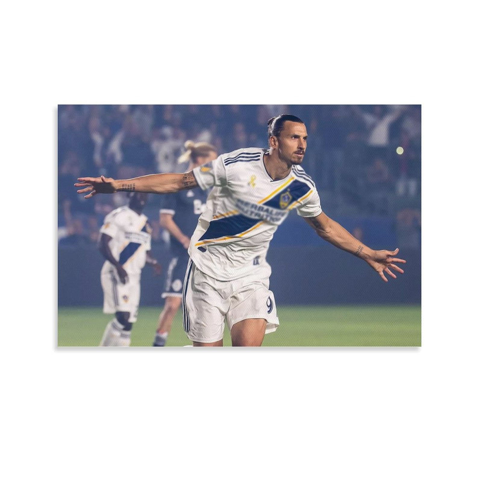 Zlatan Ibrahimovic Famous Poster Athlete Canvas Wall Art Poster ...