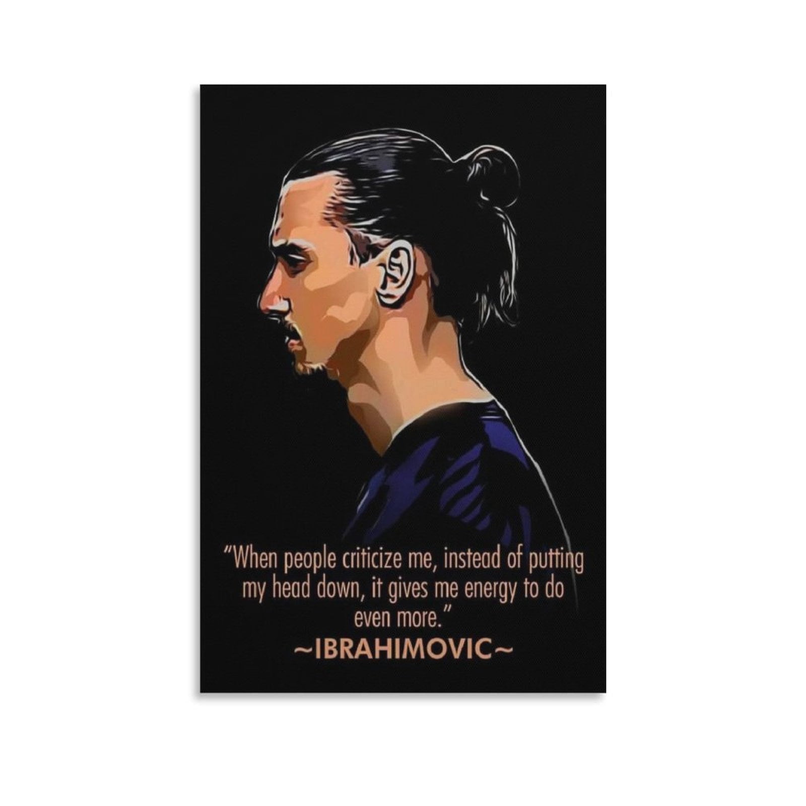 Zlatan Ibrahimovic Poster Artworks Picture Print Poster Wall Art ...