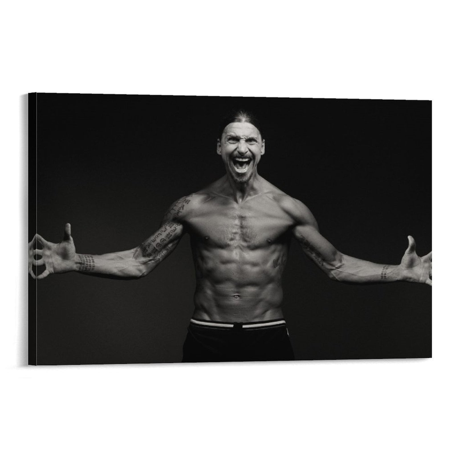Zlatan Ibrahimovic Poster Athlete Famous Canvas Art Poster and Wall Art ...