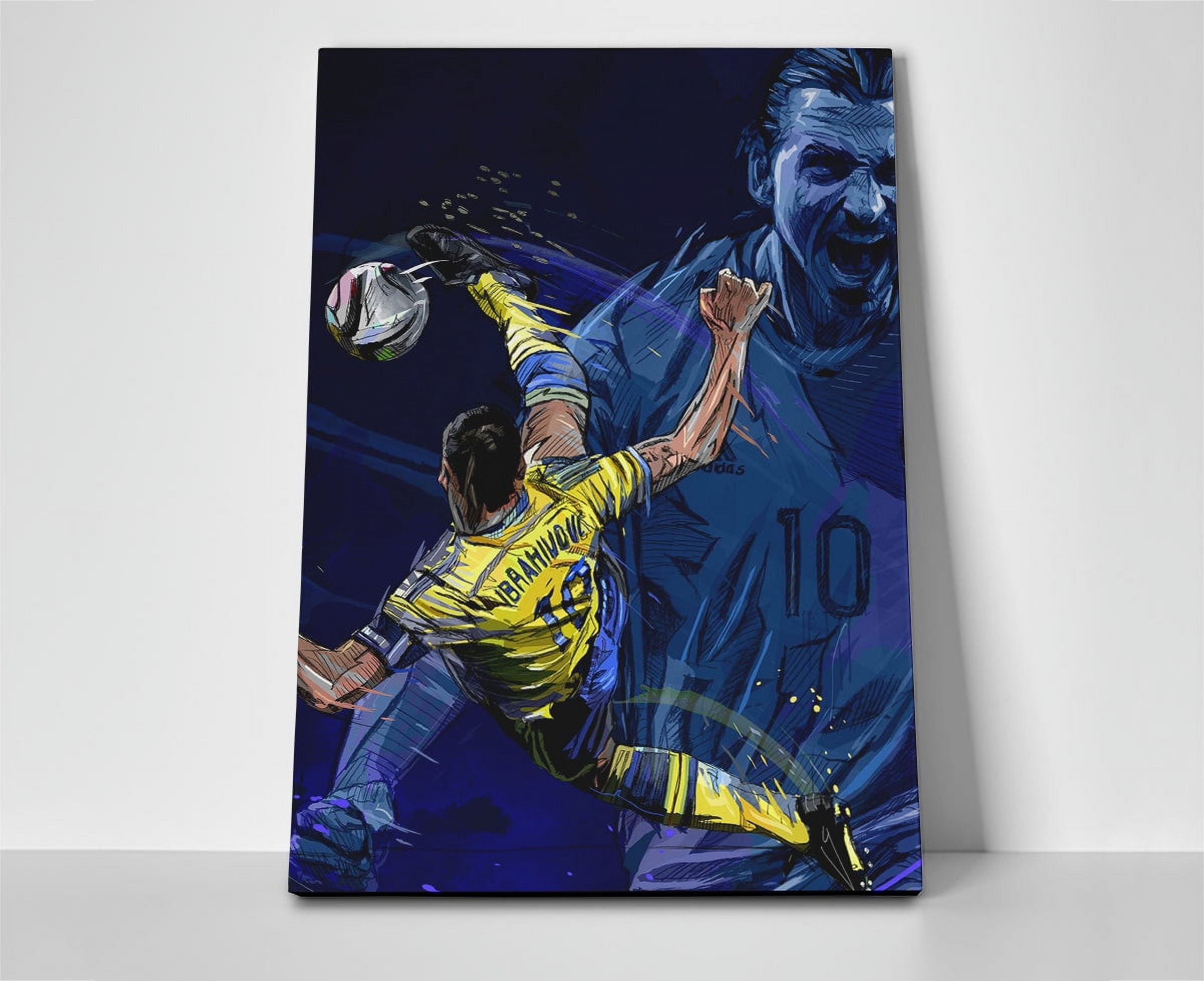 Zlatan Ibrahimovic Poster or Wrapped Canvas - Walmart.com