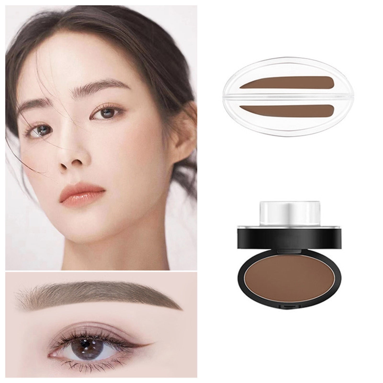 Zlen Eyebrow Stamp Powder - Natural Arch/Unibrow Waterproof Eye Make Up ...