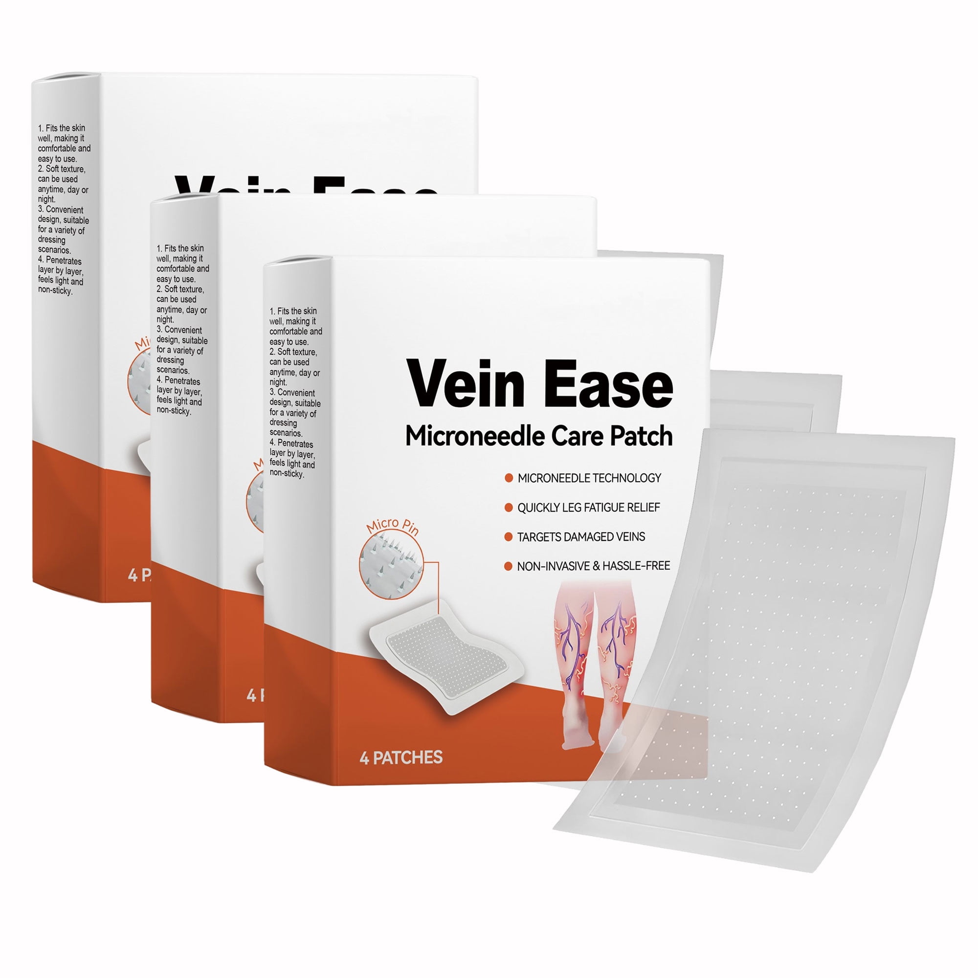 Zlen Vein Ease Patchs - Veins Nano Plasters for Varicose Veins, Nano Plasters, Varicose Veins ...