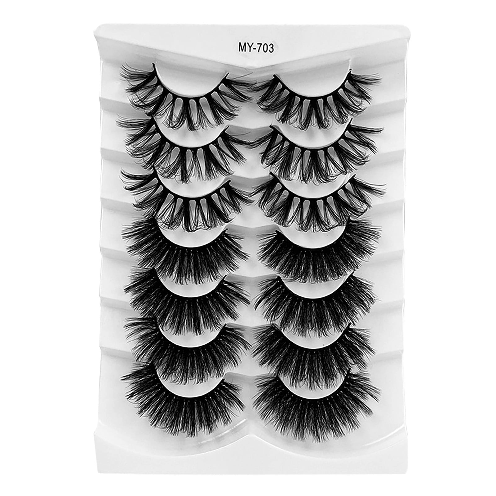 Zlezpi Clearance False Eyelashes False Eyelashes Faux Lashes Pack 7 ...