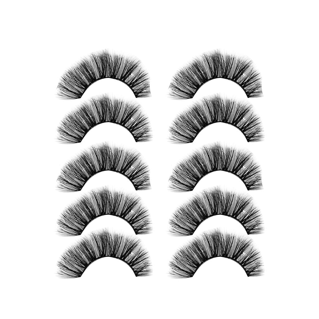 Zlezpi Clearance False Eyelashes Luxury Makeup 5Pair 3D False Lashes ...
