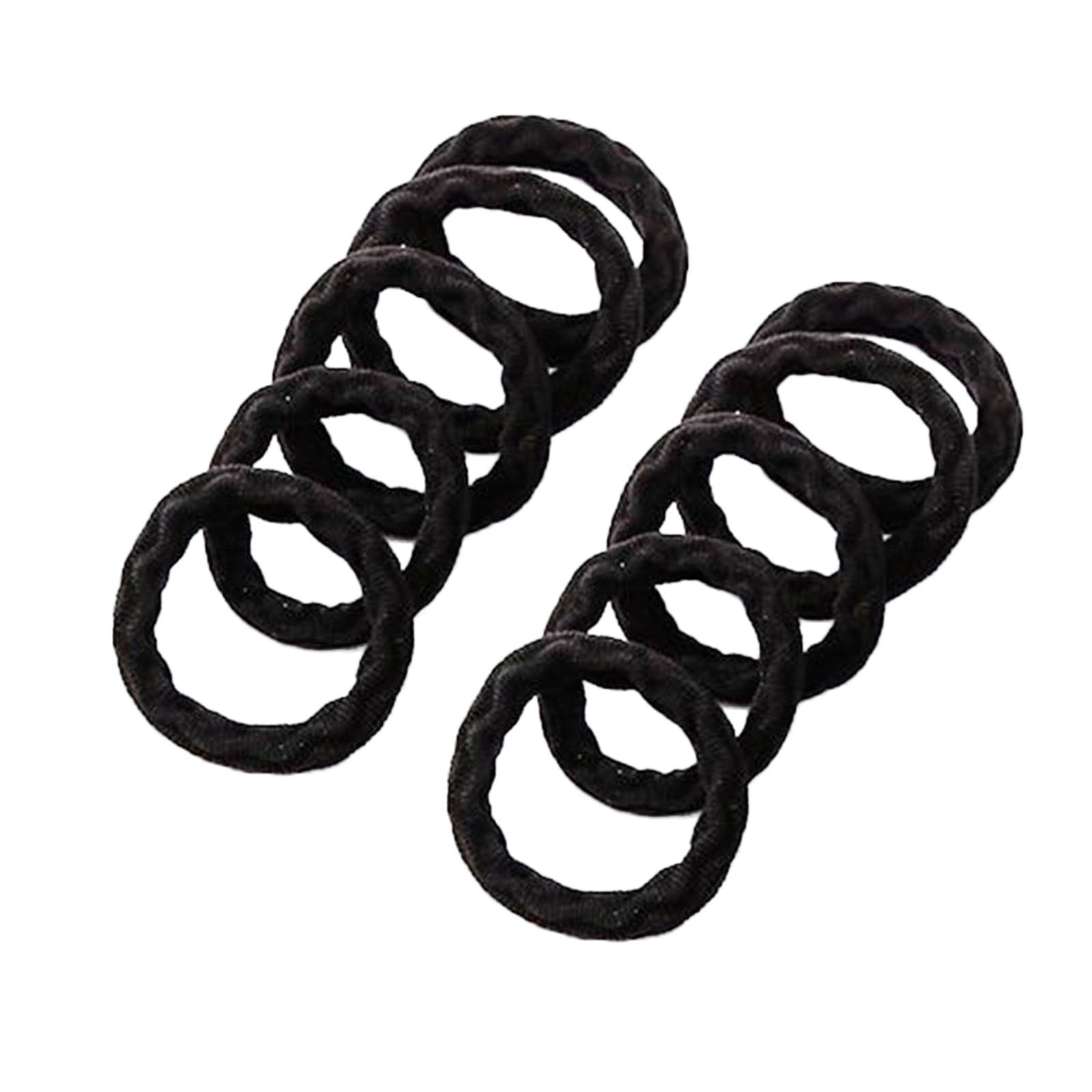 Zlezpi Hair Rope Pack of 10 Large Hairbands Thick Cotton Seamless ...