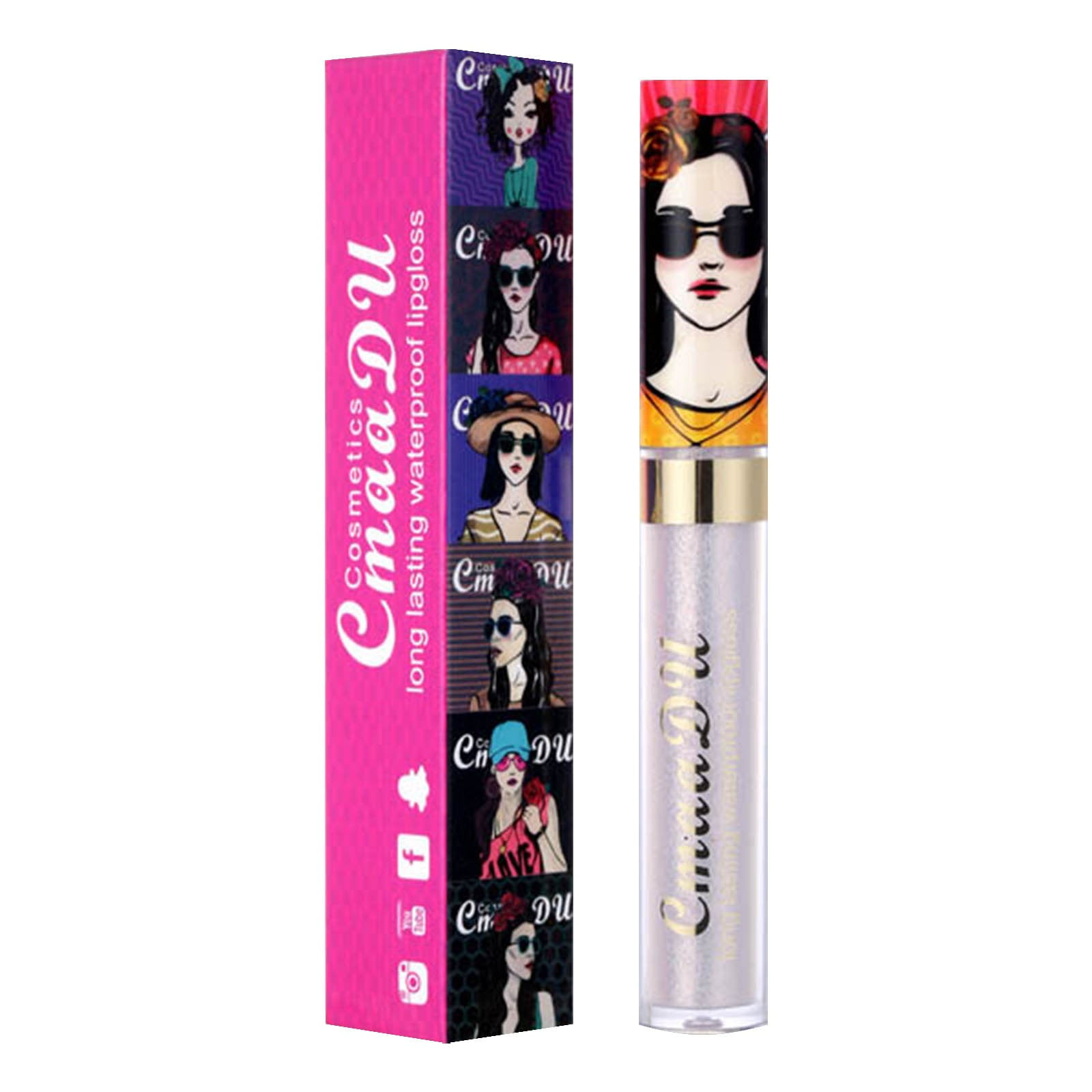 Zlezpi Lip Glosses Metallic Glitter Lipgloss- 11 Colors Shimmer Liquid ...