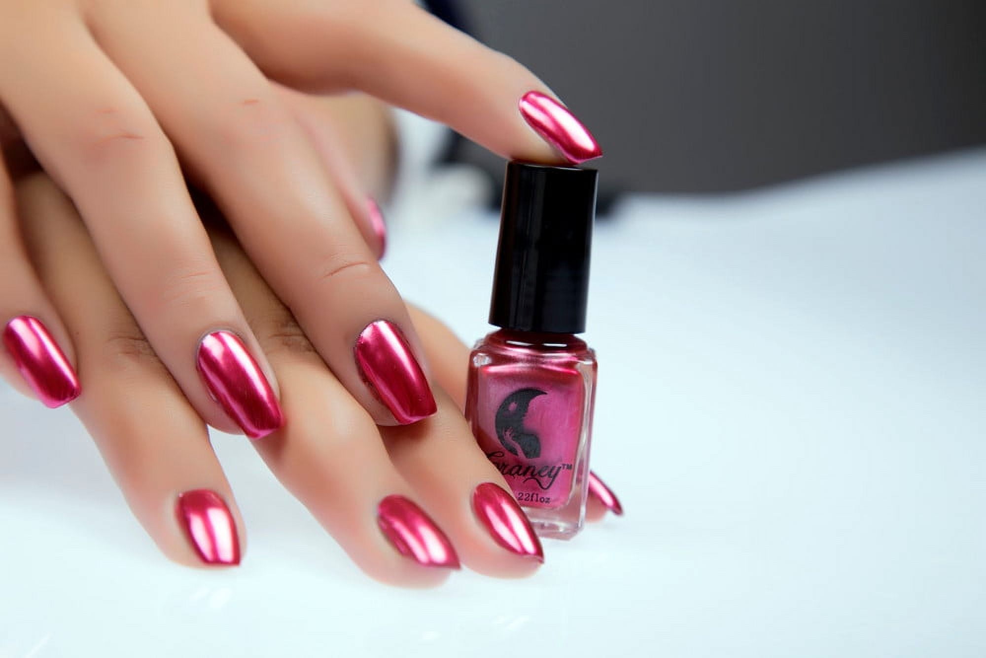 Zlezpi Nail Polish 6ml Mirror Nail Polish Plating Silver Paste Metal ...