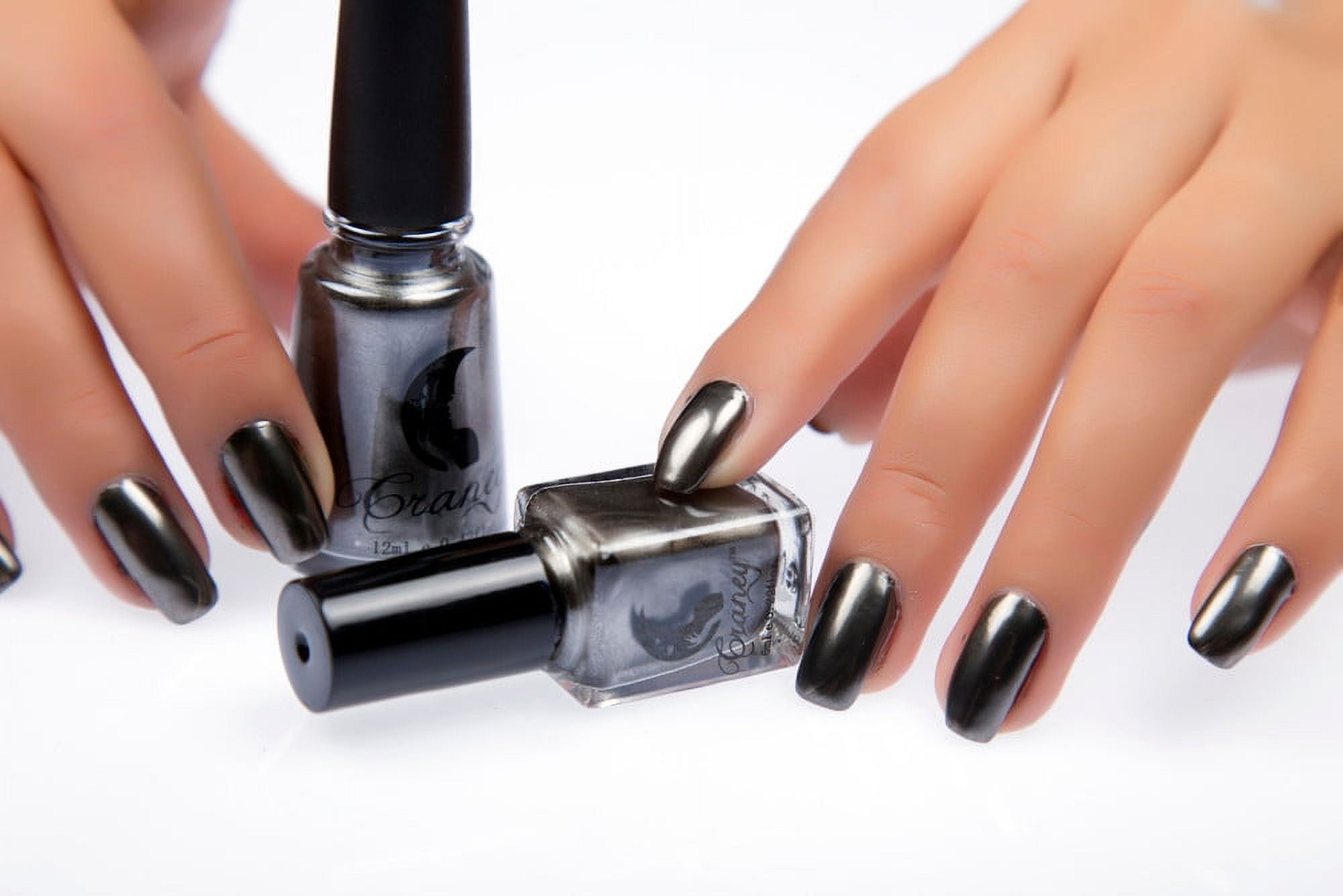 Zlezpi Nail Polish 6ml Nail Polish Plating Silver Paste Metal Color ...