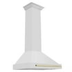 ZLINE 30 DuraSnow Stainless Steel Range Hood with White Matte Shell ...