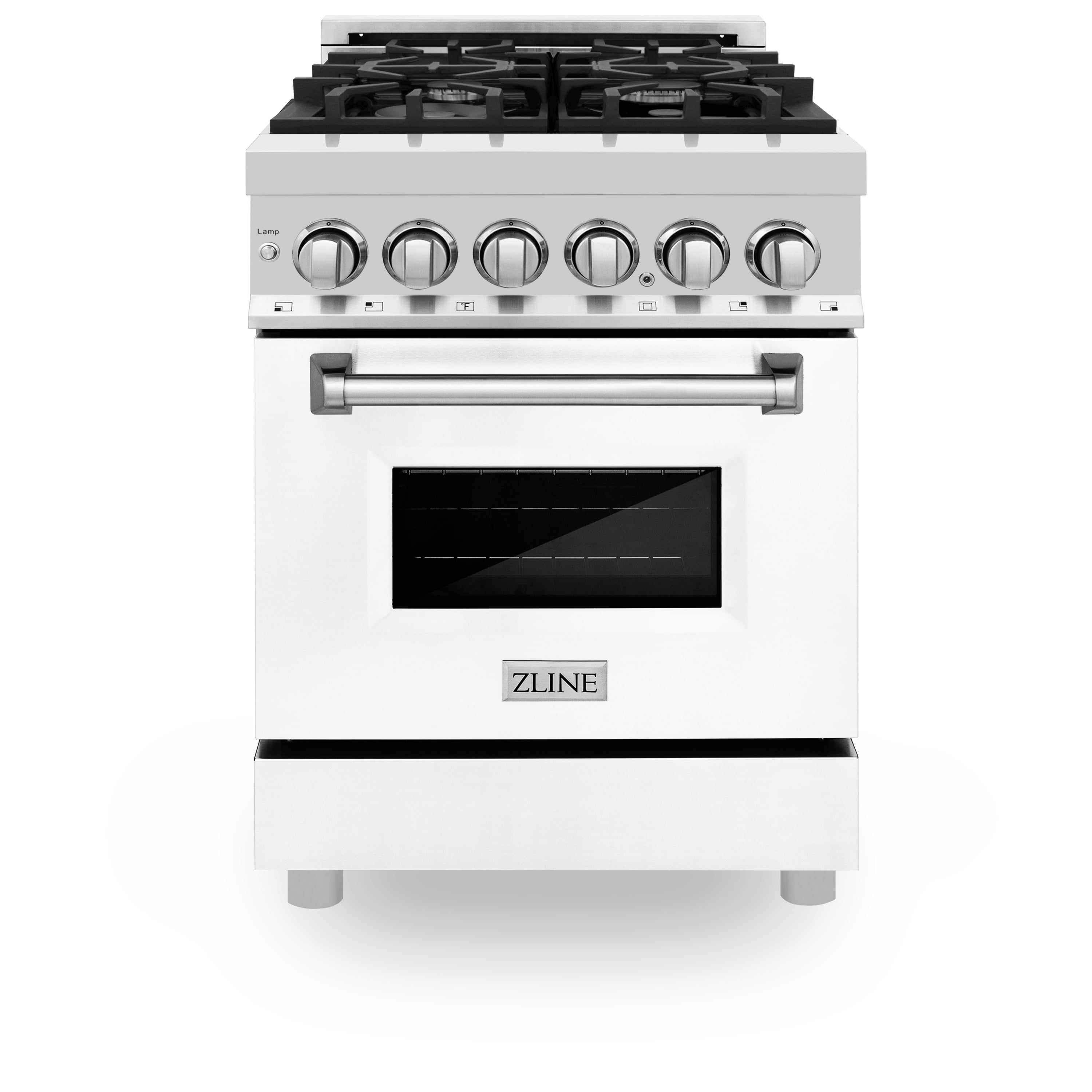 ZLINE 24" 2.8 cu. ft. Dual Fuel Range with Gas Stove and Electric Oven ...