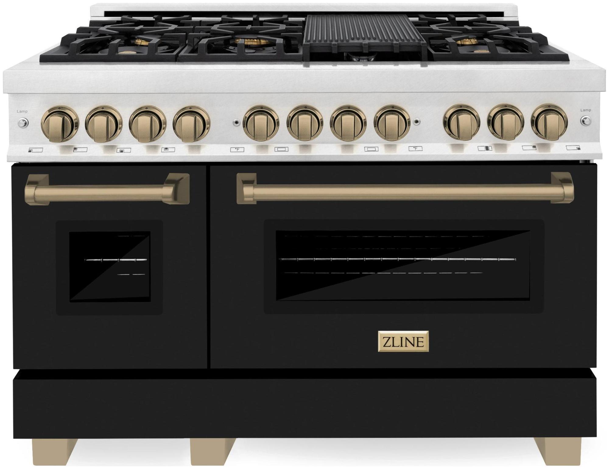 Zline Rasz-Blm-48-Cb Autograph Edition 48" Wide 6 Cu. Ft. Free Standing ...