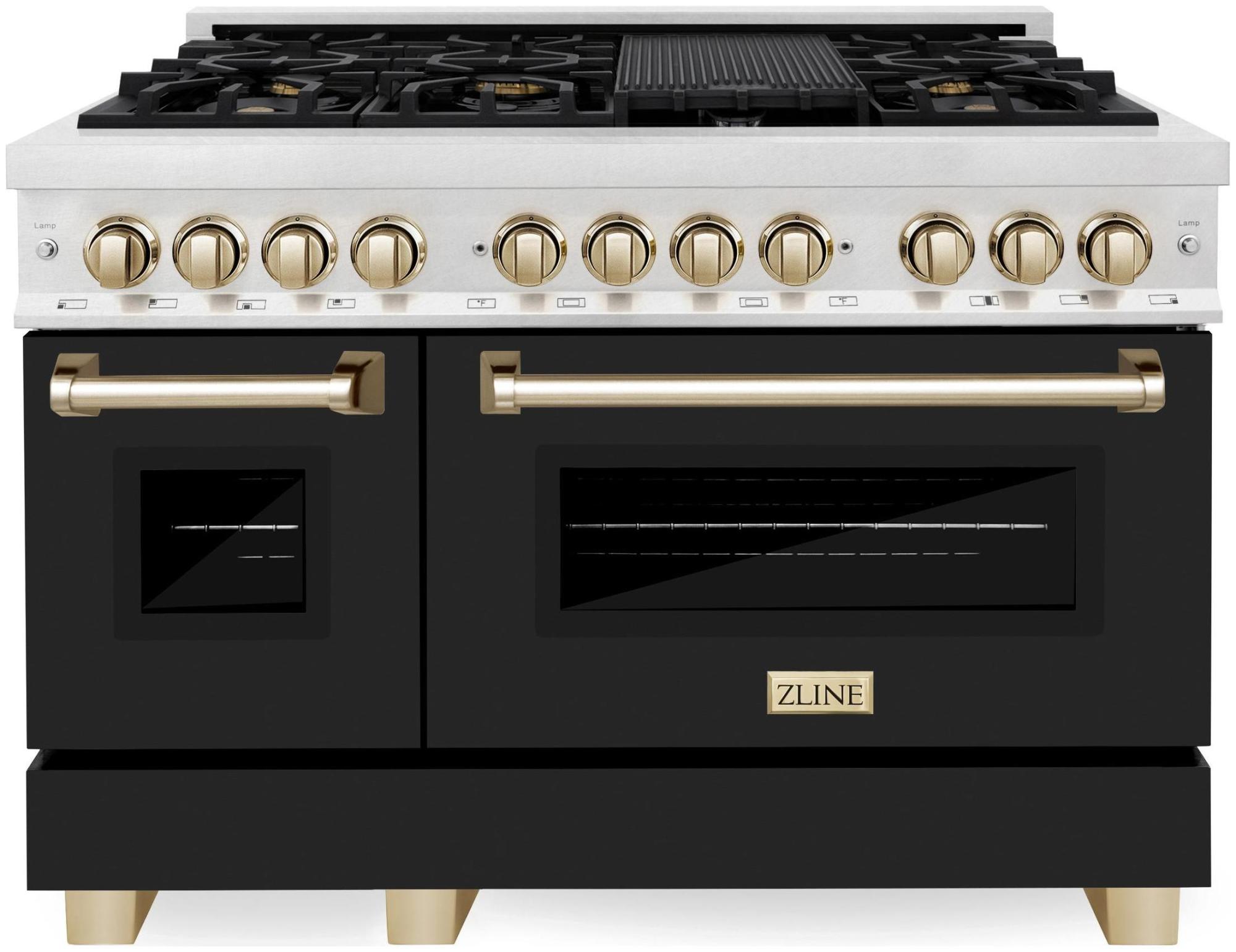 Zline Rasz-Blm-48-G Autograph Edition 48" Wide 6 Cu. Ft. Free Standing ...