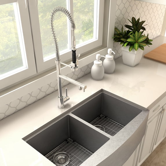 Zline Van Gogh Modern 2.2 GPM Single Hole Kitchen Faucet with Pull Down ...
