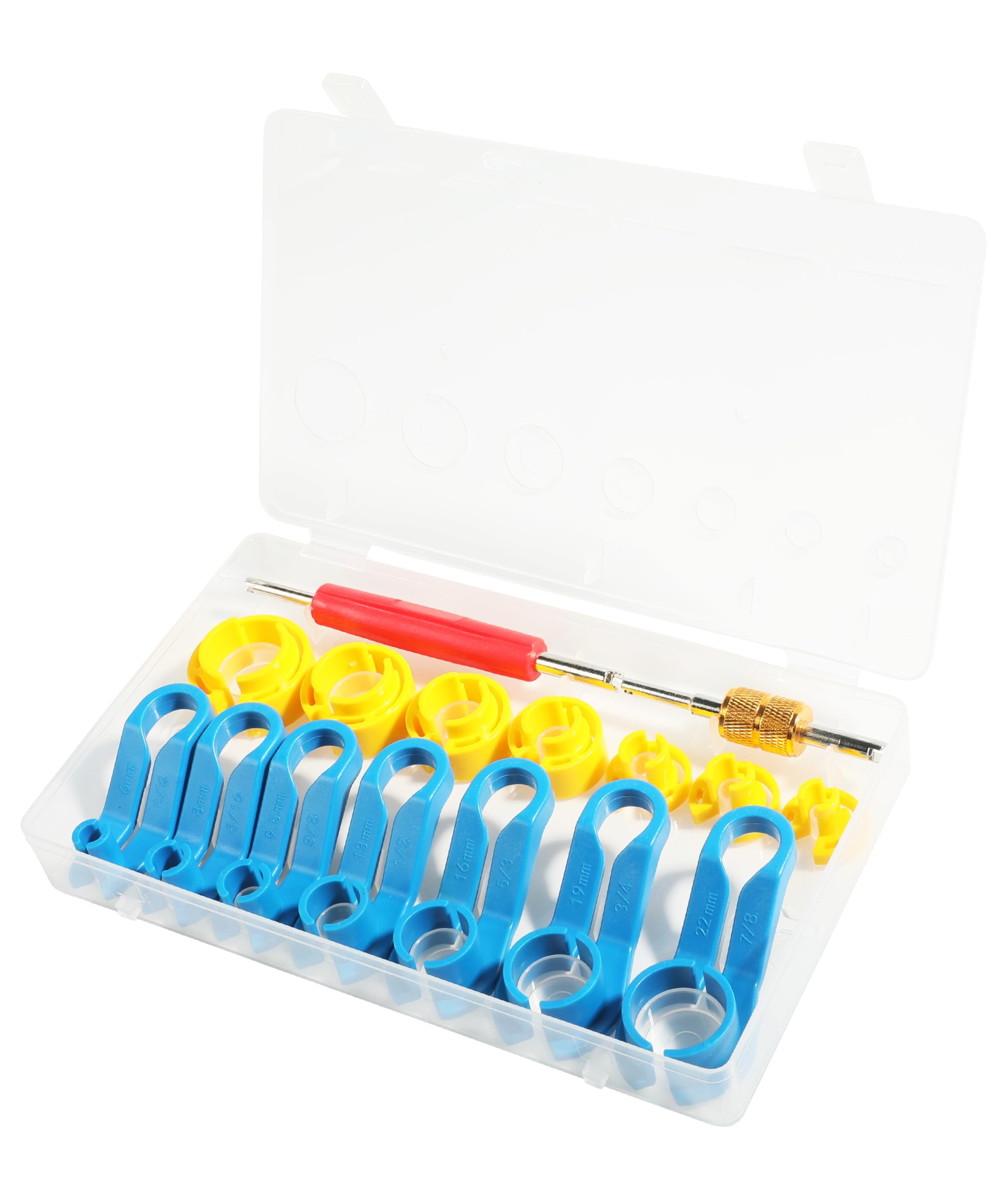 Zlirfy Car AC Fuel Line Disconnect Tool Set,1/4 3/8 1/2 5/8 3/4 7/8 ...