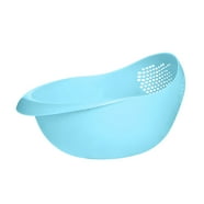 Yoloke Kitchen Drain Basket Rice Washing Sieve, Plastic Rice Strainer ...